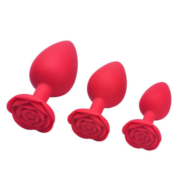 Rosa Set of 3 Heavy Bulbous Butt Plugs – Naughty But Nice